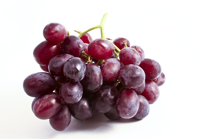 Rode Druiven op Wit stock afbeelding. Image of rijp, vegetariër - 791621