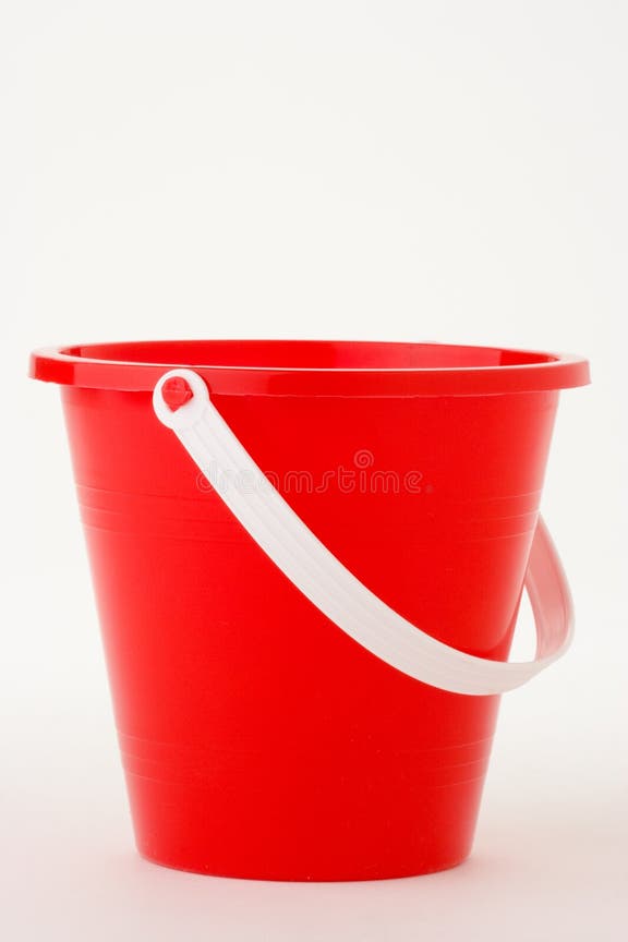 Rode emmer stock afbeelding. Image of rood, spel, speelgoed - 2209681