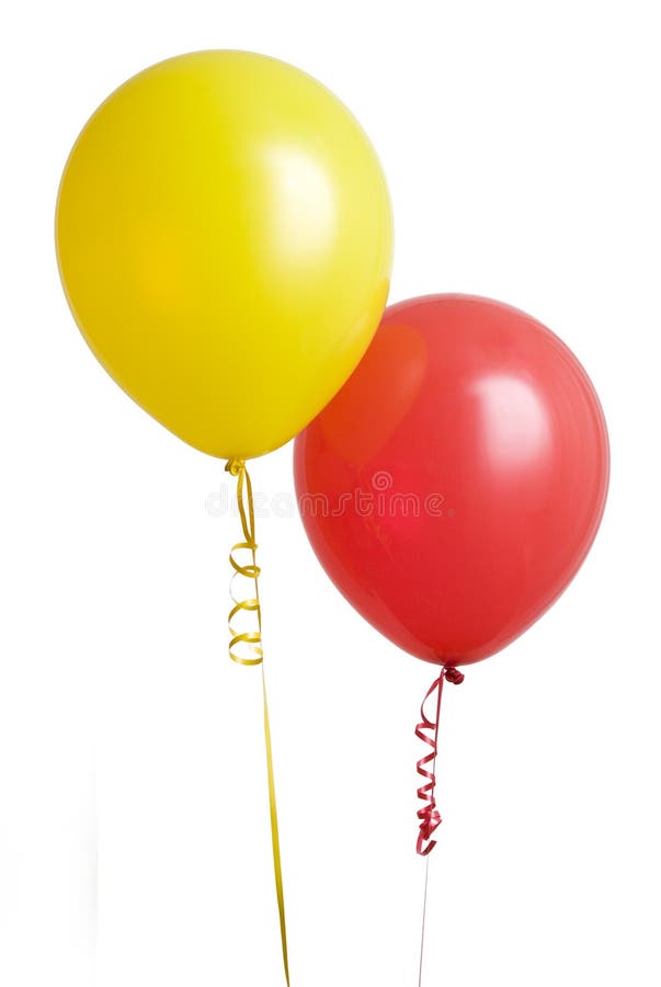 Rode en Gele Ballon stock afbeelding. Image of viering - 6222845