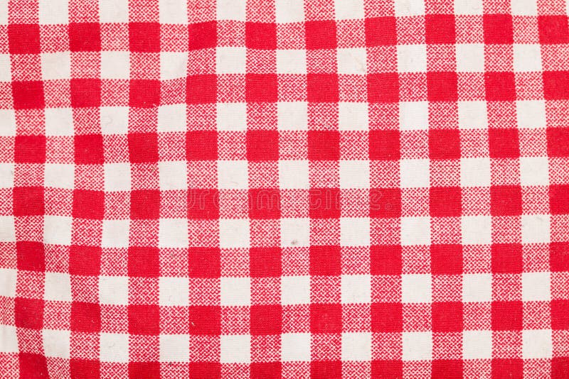 De Doek Rood Geruit Patroon Van De Lijst Stock Afbeelding - Image of ...