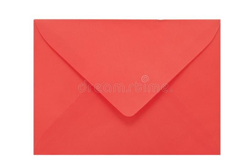 Rode envelop stock foto. Image of nieuws, geïsoleerd - 17733218