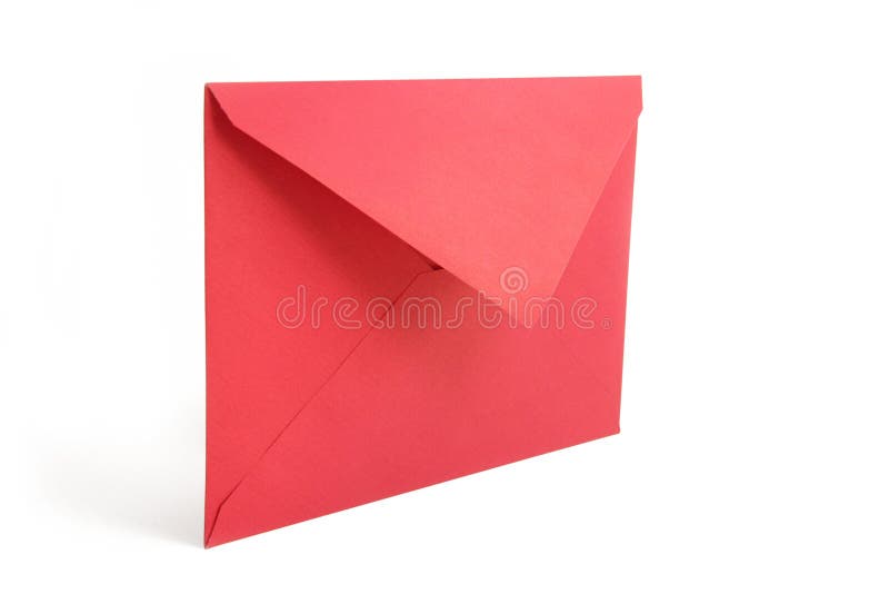 Gescheurde Open Envelop Met Gedenkwaardige Postzegel - Stock Afbeelding ...