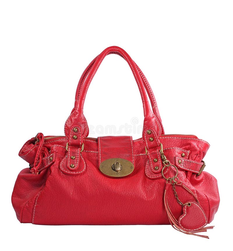 Rode handtas stock foto. Image of beurs, jong, elegantie - 13364268