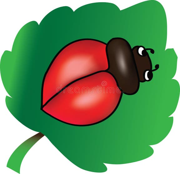 Rode kever stock illustratie. Illustration of kleur, tuin - 58631019