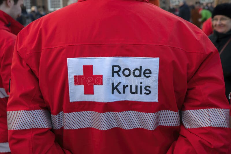 Rode Kruis Jacket at Amsterdam the Netherlands 25-2-2023 Editorial ...