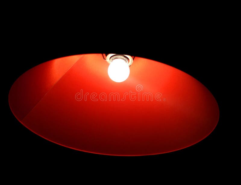 Rode lamp stock foto. Image of zwart, verlichting, kanon - 12340532