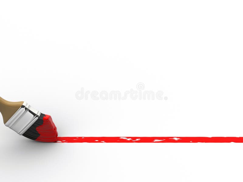 Rode lijn stock illustratie. Illustration of artistiek - 5407374