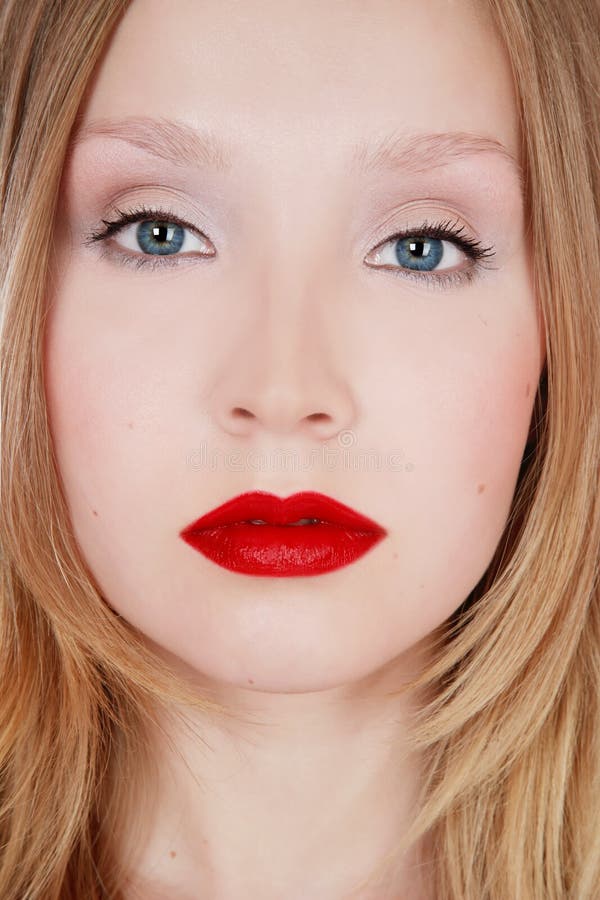 Het Portret Van De Vrouw Van De Schoonheid Professionele Make-up Voor ...