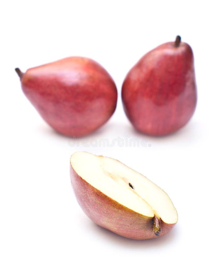 Rode peer stock afbeelding. Image of dieet, voorwerpen - 13337657