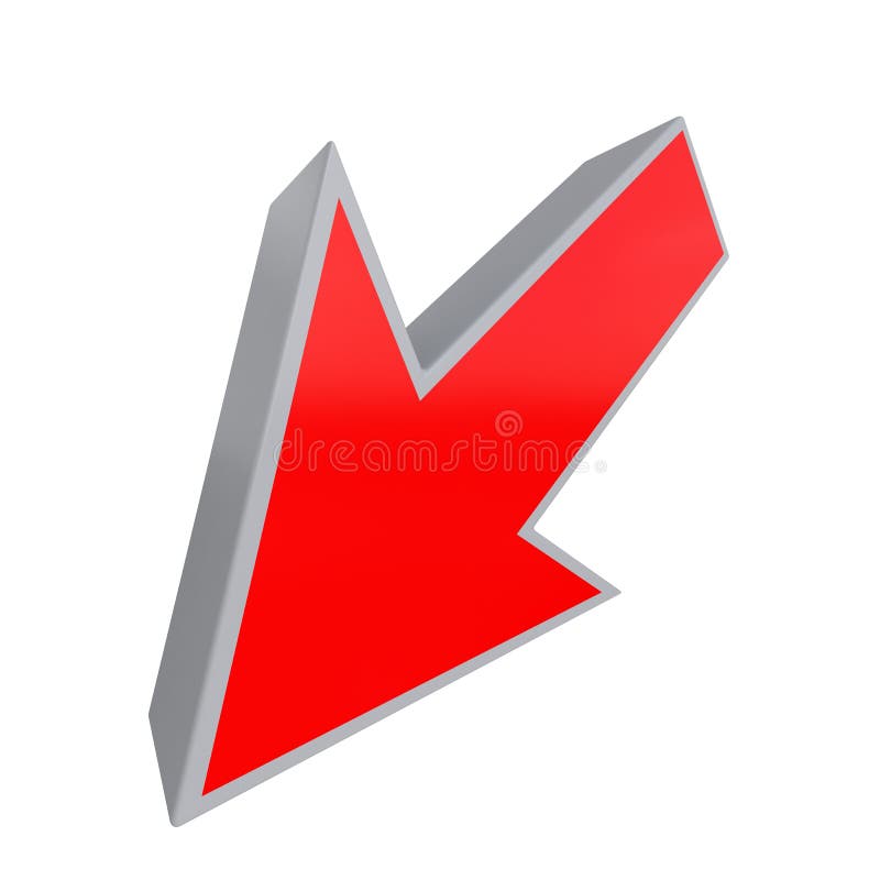 Rode pijl stock illustratie. Illustration of element - 42304543