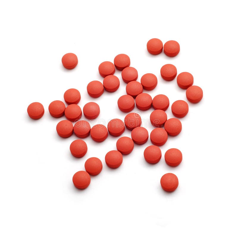 Rode pillen stock foto. Image of gezondheid, capsules - 15429882