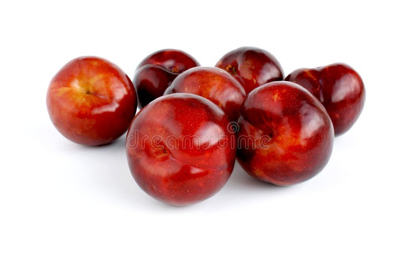 Rode pruimen stock afbeelding. Image of gastronomisch - 14817771
