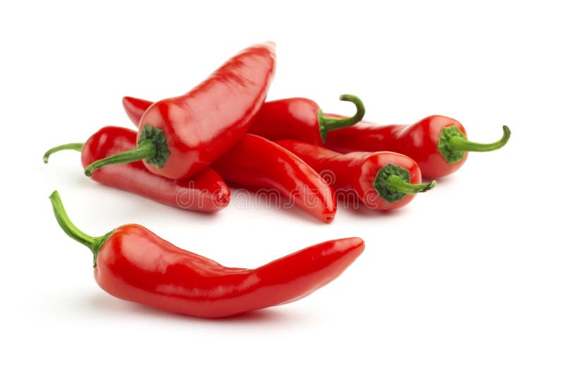 Rode Spaanse pepers stock afbeelding. Image of aroma - 18526111