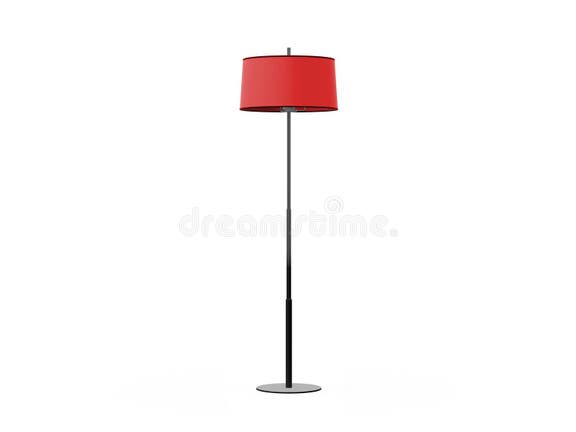 Rode Staande lamp stock illustratie. Illustration of kennis - 36009958