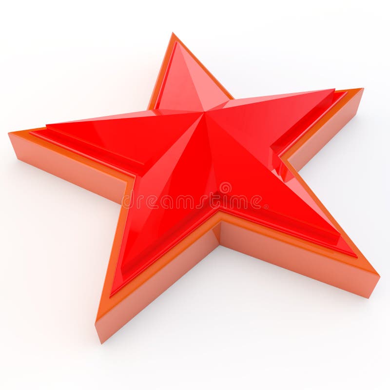 Rode Ster stock illustratie. Illustration of rood, helder - 53493665