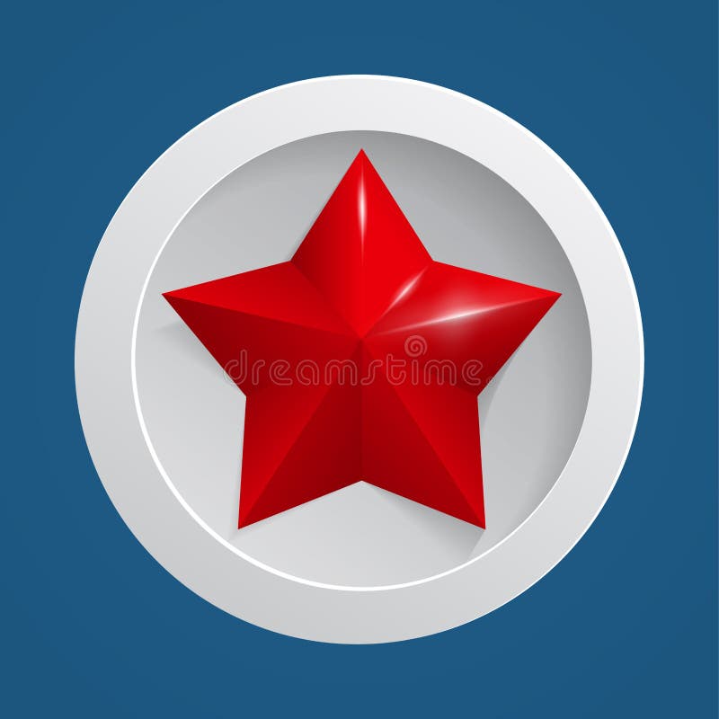Rode Ster vector illustratie. Illustration of eenvoudig - 90531101