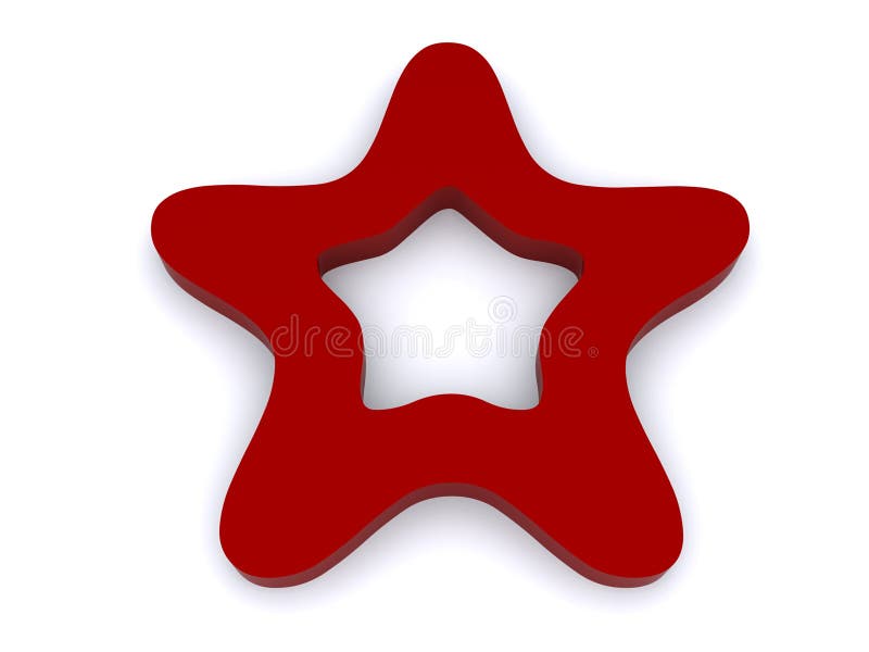 Rode ster stock illustratie. Illustration of sluit, gloeien - 9117092