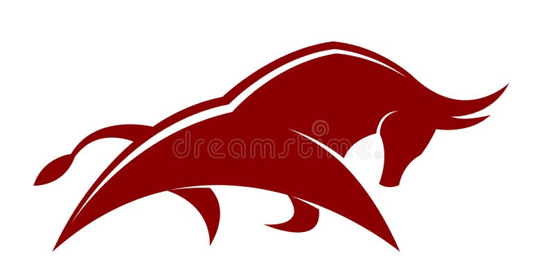 Sterke stier vector illustratie. Illustration of lijn - 27463200