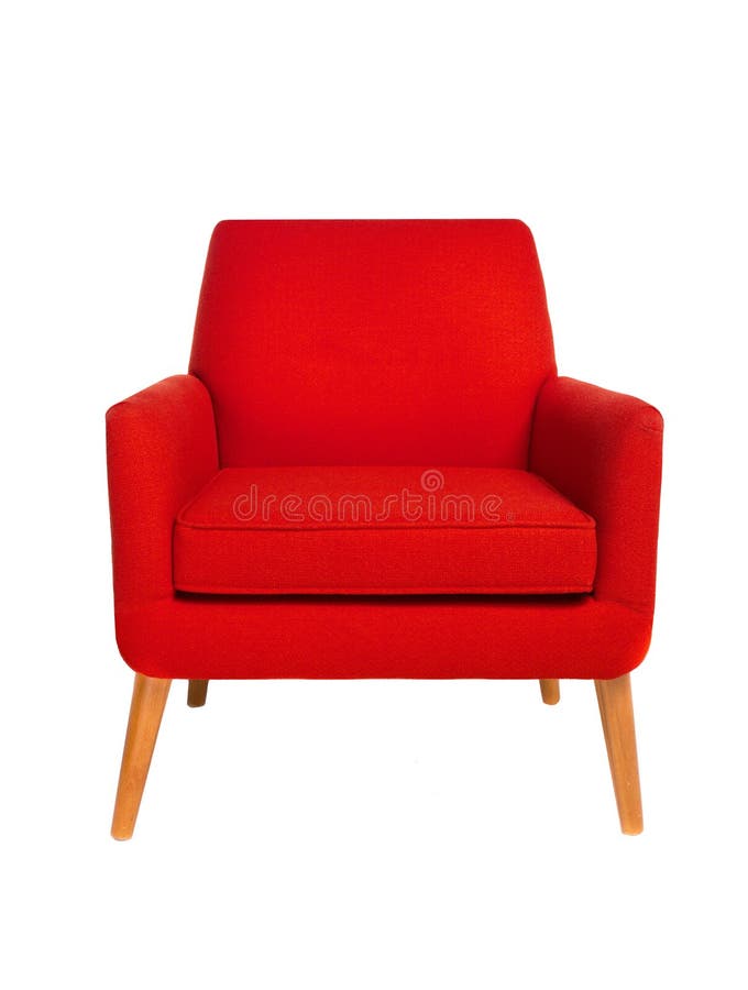 Rode stoel stock afbeelding. Image of meubilair, voorwerp - 99118233