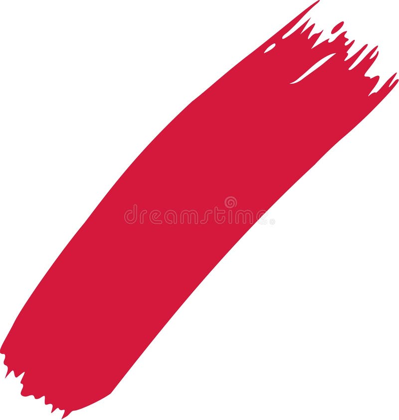 De streep van de schilder vector illustratie. Illustratie bestaande uit ...