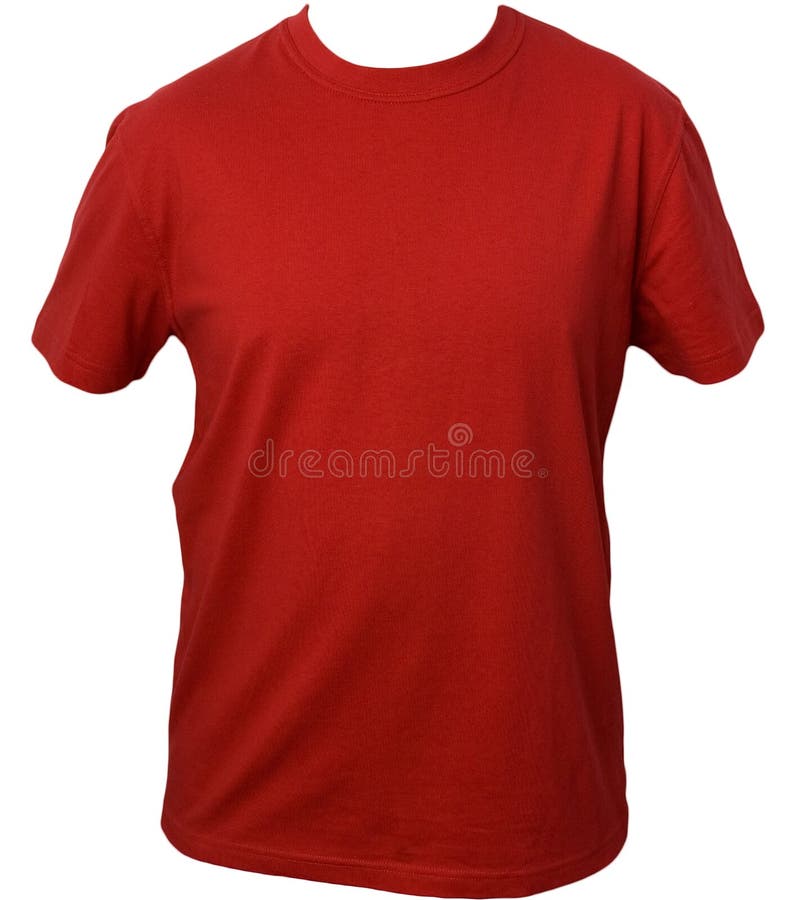 Rode t-shirt stock afbeelding. Image of torso, reclame - 6745913