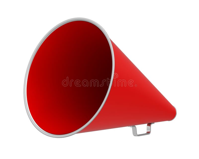 Vintage Megaphone Met Een Positieve Glimlach Vector Illustratie ...