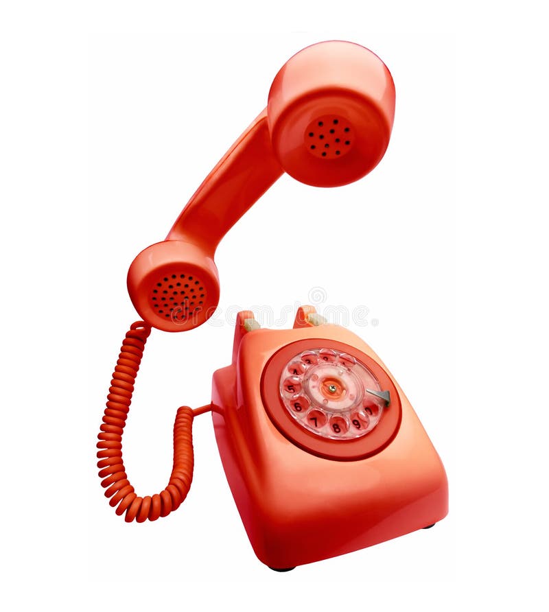 Rode vintage telefoon stock foto. Image of praatje, apparaat - 8550116