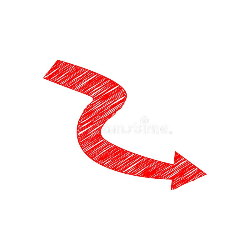 Rode Vectorpijl. Pictogram Rode Pijlen. Pictogram Rode Pijl-vector ...