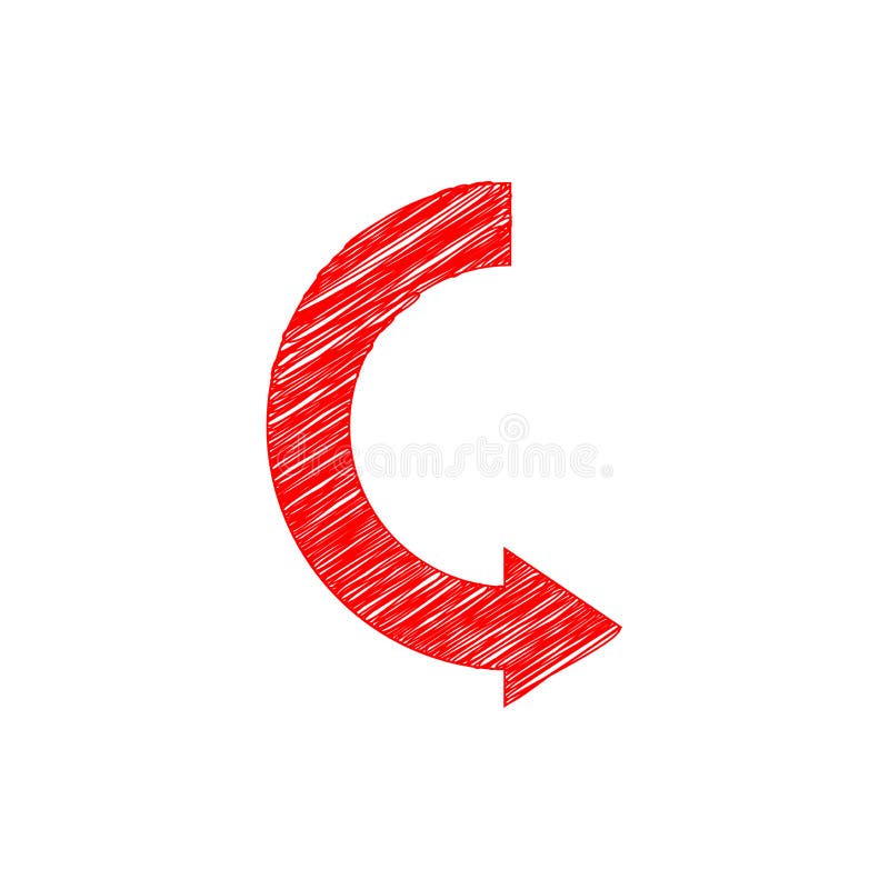 Rode Vectorpijl. Pictogram Rode Pijlen. Pictogram Rode Pijl-vector ...