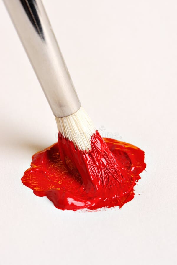 Het mengen van verf stock afbeelding. Image of kleur, trek - 1564057