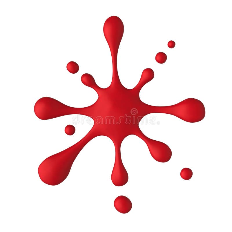 Rode verfvlek stock illustratie. Illustration of daling - 23013971