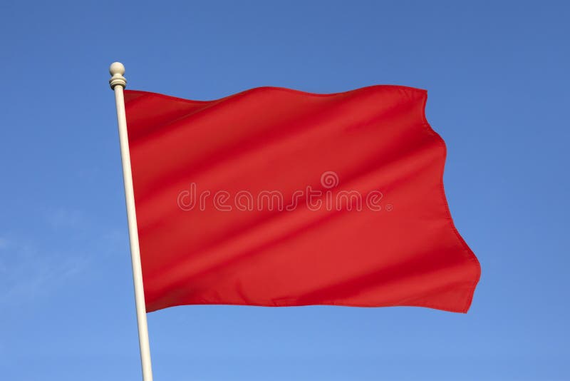 Rode Vlag van Gevaar stock foto. Image of gevaar, waarschuw - 35133592