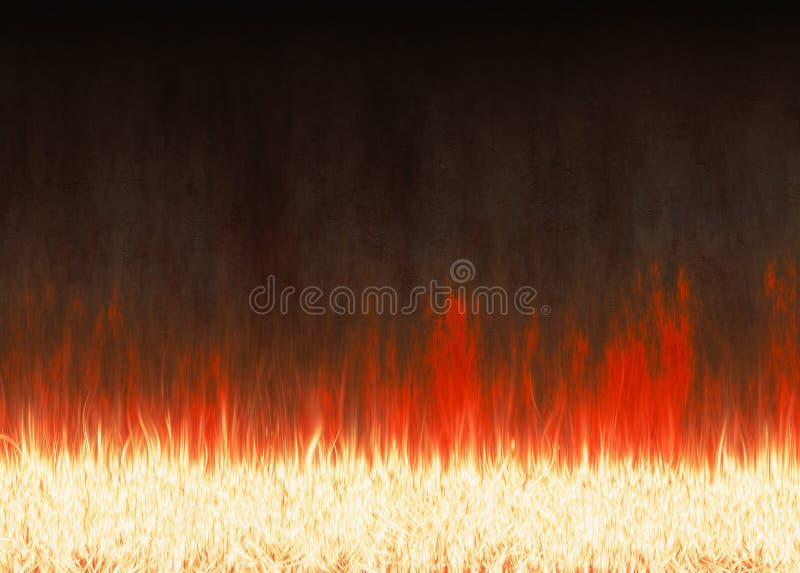 Rode Vlam Van Brand Met Rook Stock Illustratie - Illustration of ...