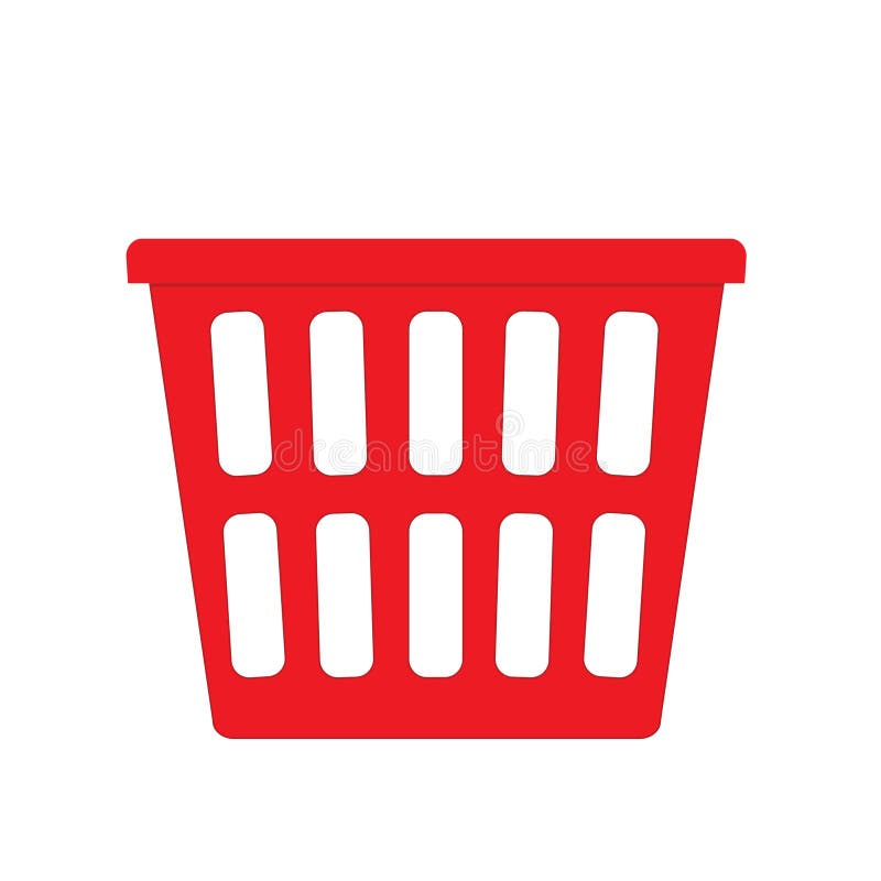De Vector Van Het Wasmandpictogram Vector Illustratie - Illustration of ...