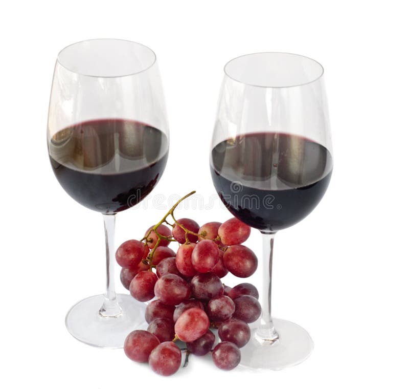 Rode wijn en druif stock afbeelding. Image of rood, vrucht - 19051789