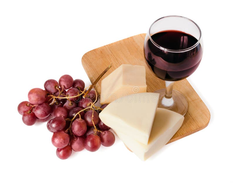 Rode wijn, kaas en druif stock foto. Image of voeding - 19437092