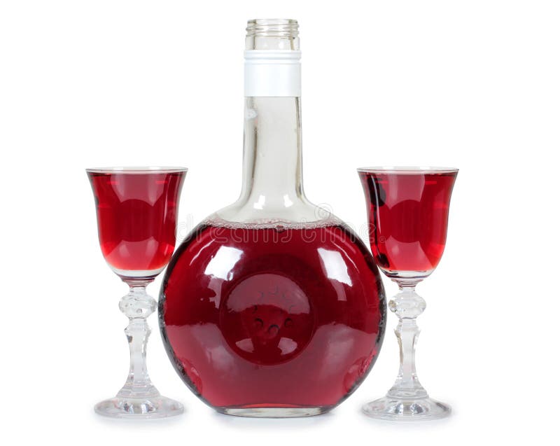 Rode wijn van fles stock afbeelding. Image of water, niemand - 29457465