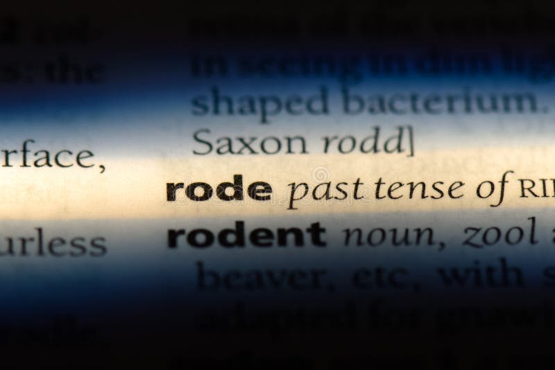 Rode stock image. Image of book, definition, page, closeup - 126615371