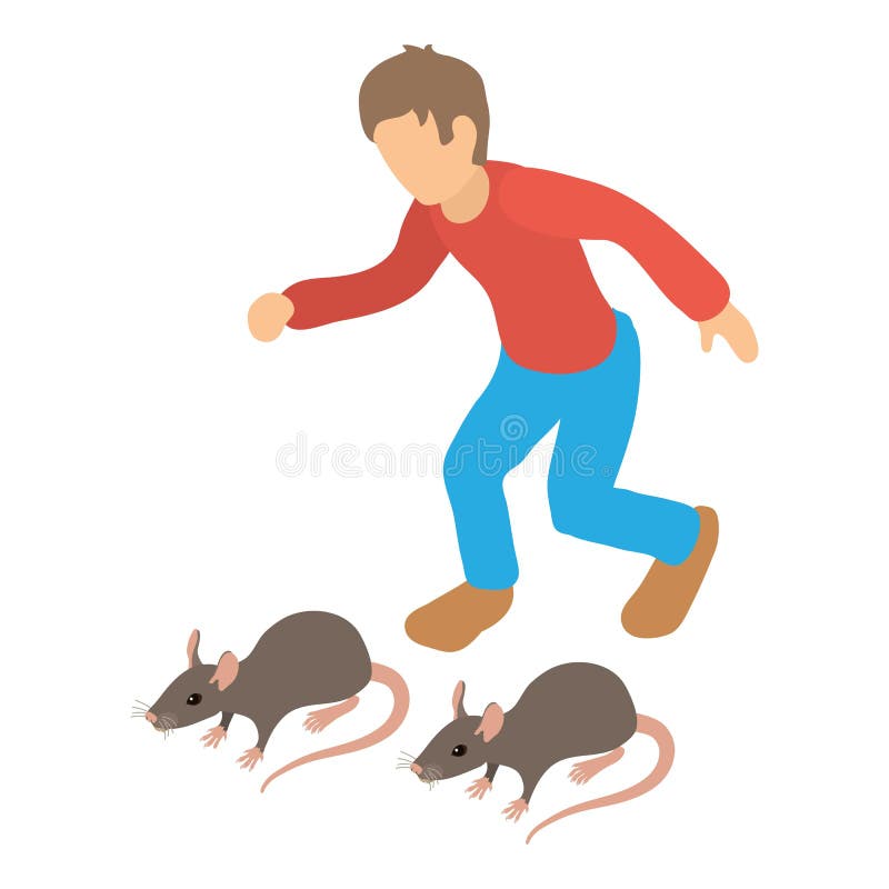 Rodent Control Icon, Isometric Style Stock Vector - Illustration of ...