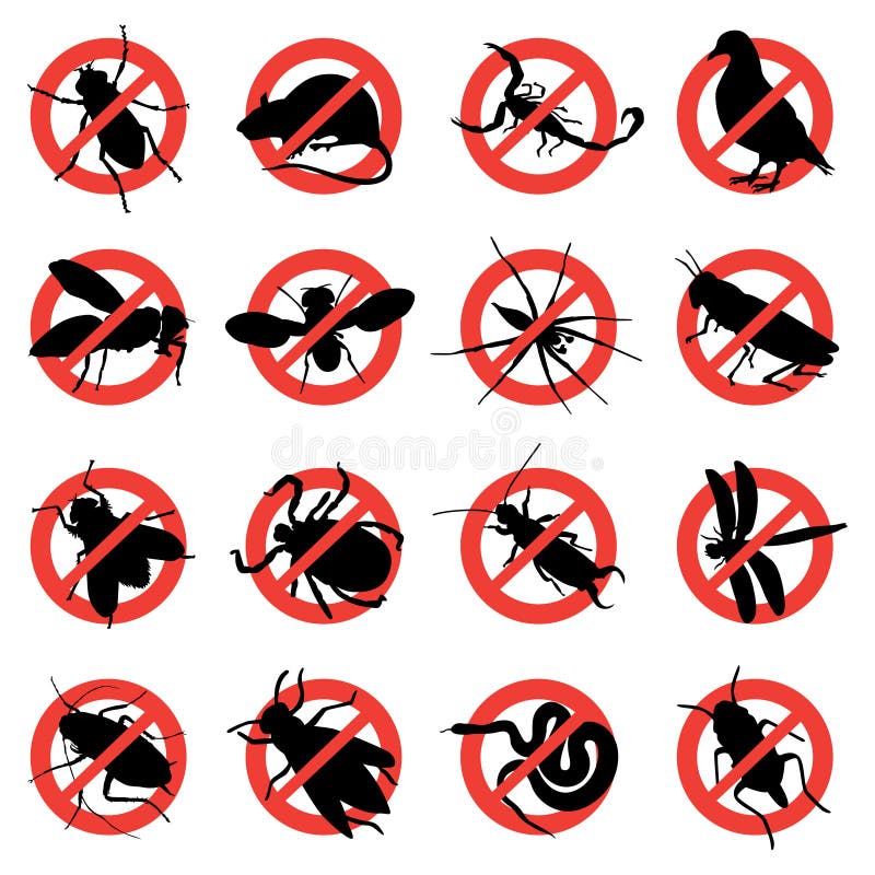 Label of pest control stock vector. Illustration of danger - 8789890