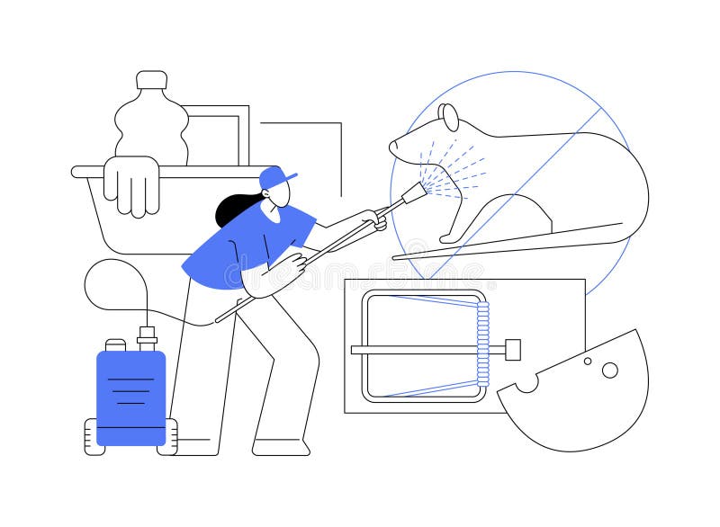 Rodents Pest Control Service Abstract Concept Vector Illustration ...