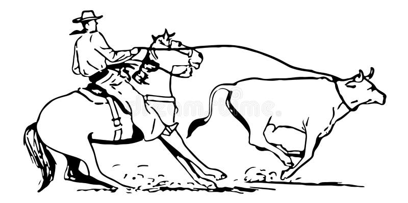 Rodeo stock de ilustración. Ilustración de animal, varón - 31585046