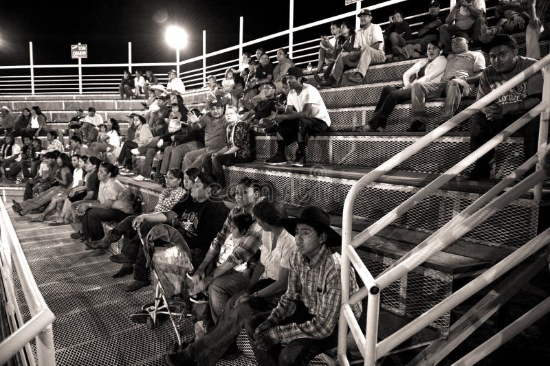 Rodeo audience editorial image. Image of people, stripes - 15766885