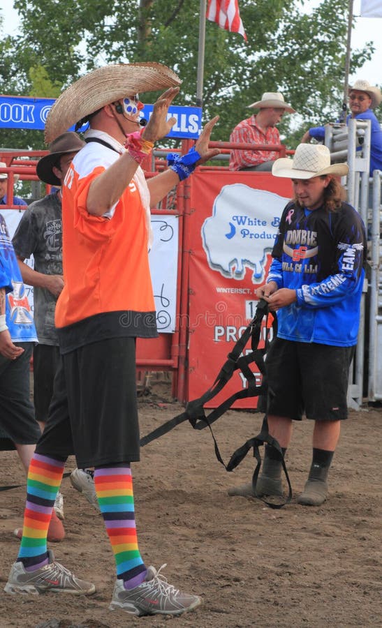 Rodeo Clown in National Western Stock Show Parade Editorial Stock Photo ...