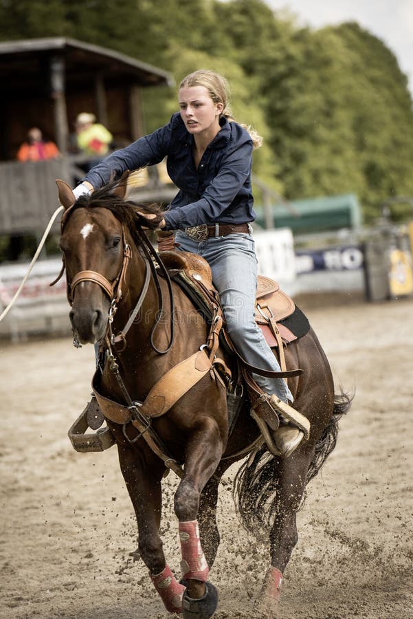 European Rodeo Championship Editorial Stock Image - Image of rider ...