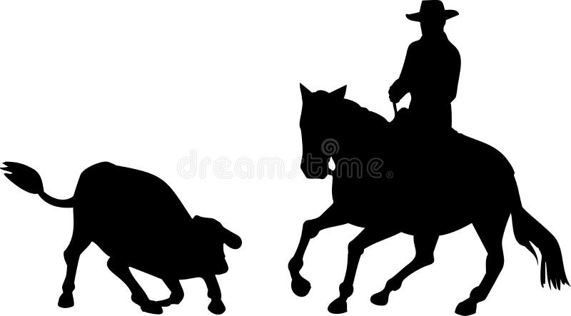 Cutting Horse Silhouette