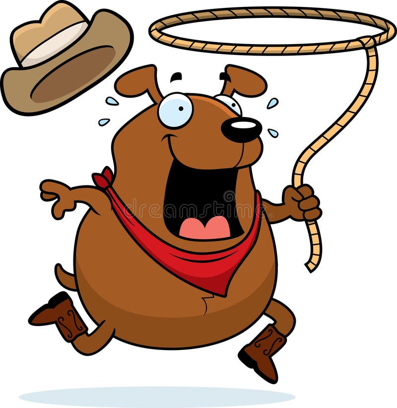 Rodeo Dog stock vector. Illustration of boots, happy - 12753296