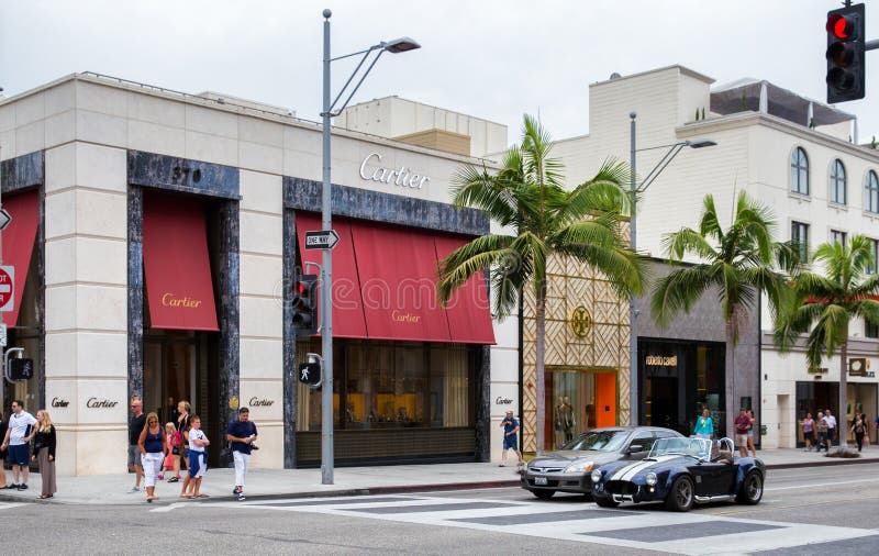 Rodeo Drive, Los Angeles image stock éditorial. Image du couture - 87327349