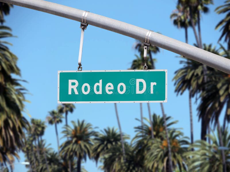 Rodeo Drive Sign stock photo. Image of angeles, drive - 14115594