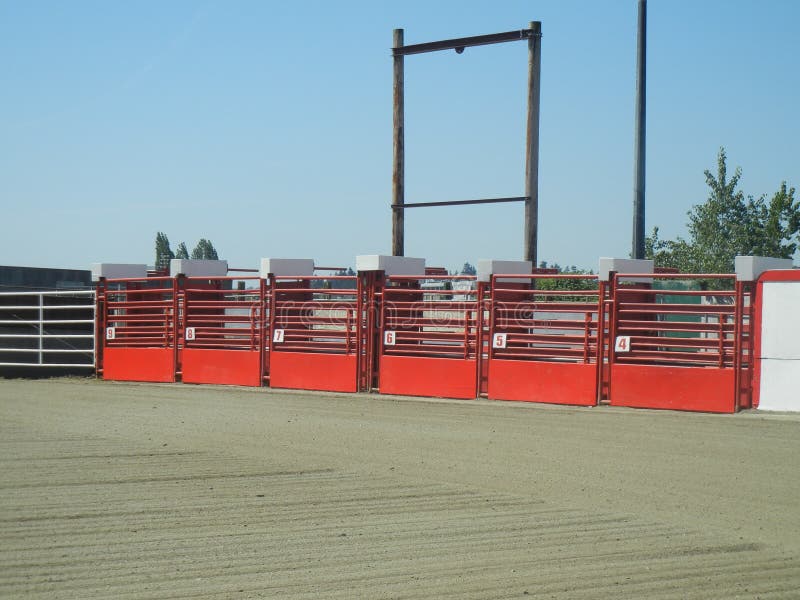 Rodeo Starting Gates stock image. Image of riding, rodeo - 53813065